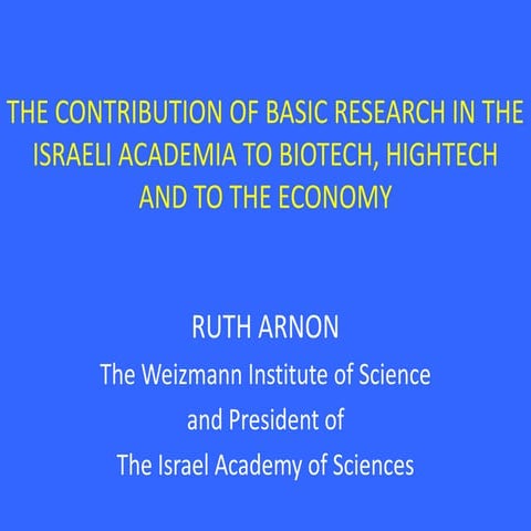 Technology transfer the secret engine behind israeli success | PPT