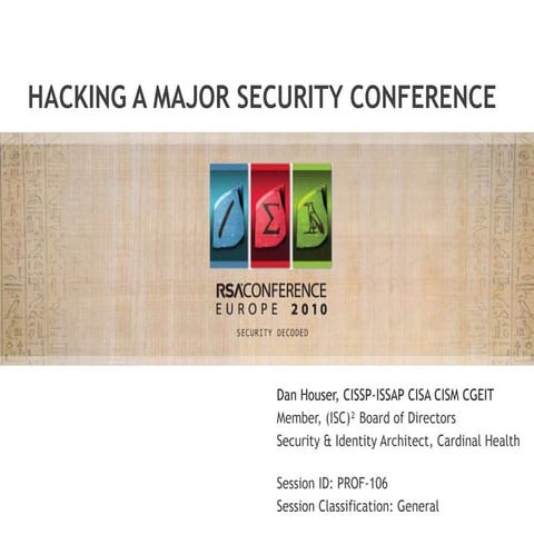 Hacking a Major Security Conference | PPTX
