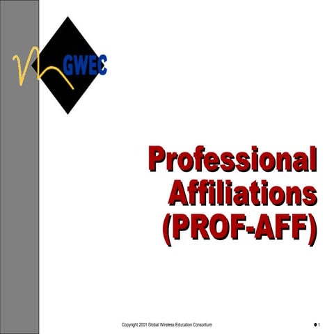 Prof Aff | PPT | Telecommunications Industry | Industries