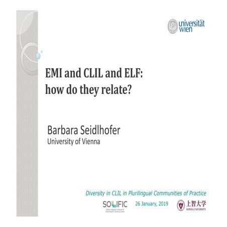 EMI and CLIL and ELF: how do they relate? | PDF