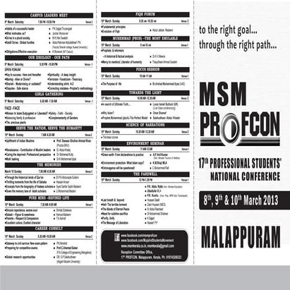 PROFCON 2013 program | PPT