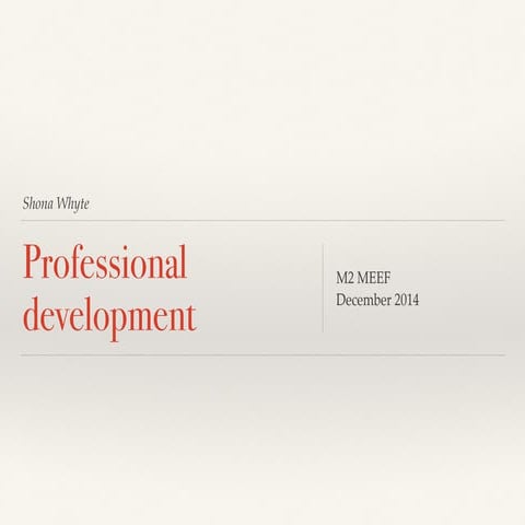 Professional development | PDF