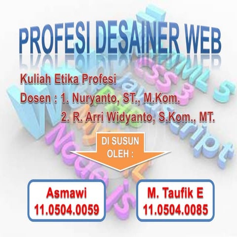 Profesi Desainer Web | PPTX