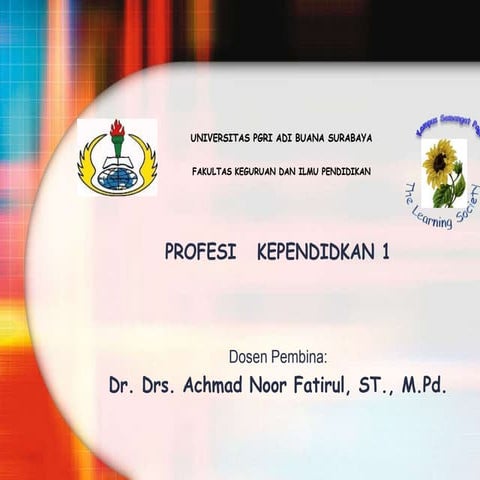 PROFESI PENDIDIKAN | PPTX