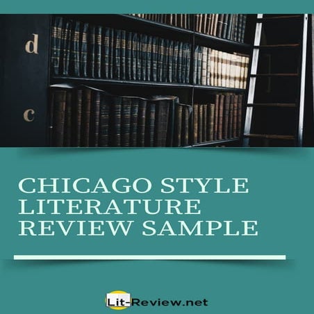 Professional Chicago Style Literature Review Sample | PDF