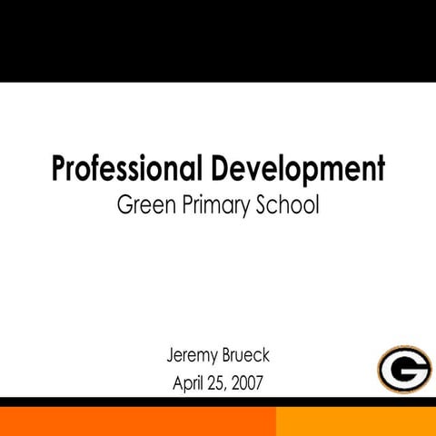 Professional Development Plan | PPT