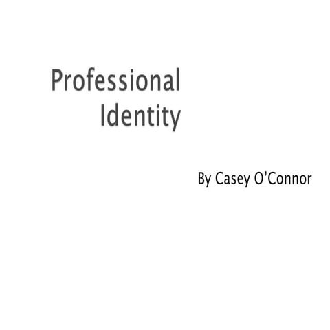 Professional Identity | PPT