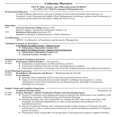 Vincent Lochetto Resume 2016 - updated | DOCX