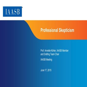 Professional Skepticism | PPTX
