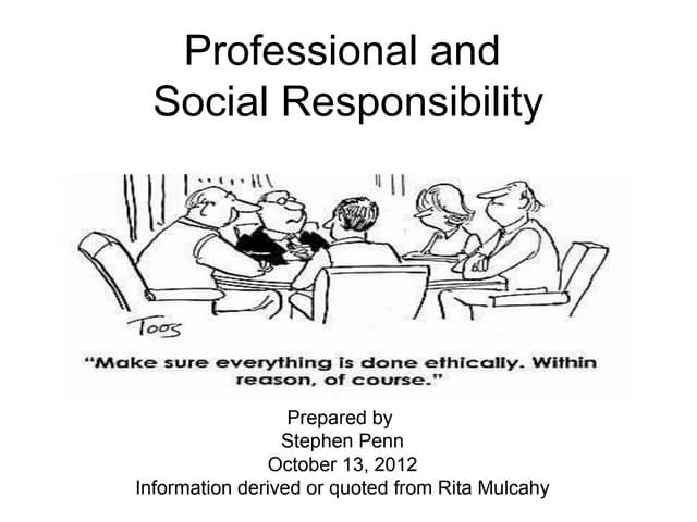 Ethics & professional responsibilities | PPTX