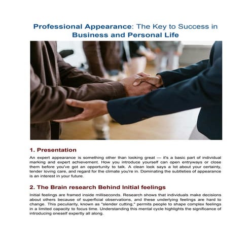 Professional Appearance_ The Key to Success in Business and Personal ...
