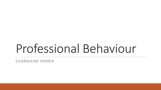 Professionalism | PPT