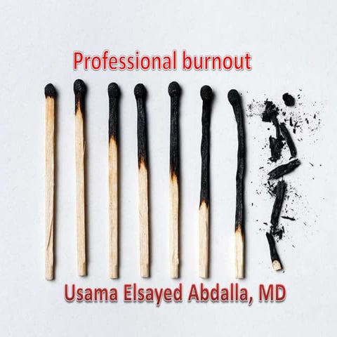 Professional burnout in anesthesia | PPTX