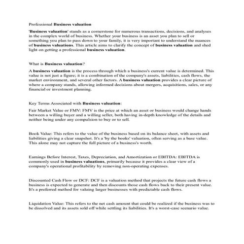 Professional Business Valuation.pdf