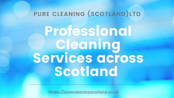 Pure Cleaning Scotland Services | PDF