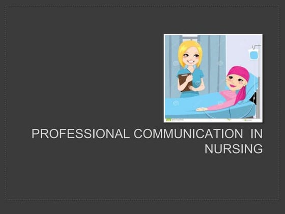 Communication in nursing | DOCX