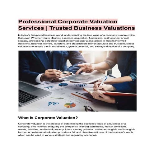 Professional Corporate Valuation Services Trusted Business Valuations.pdf