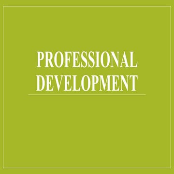 Professional Development for nurse in healthcares | PPTX