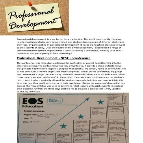 Professional development artifact | DOCX | Educational Assessment | Education