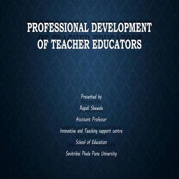 Professional development of teacher educators (1).docx