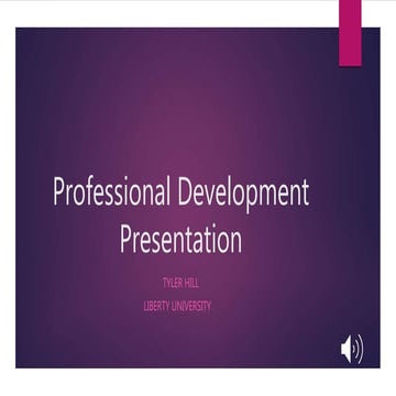 Professional development presentation | PPT