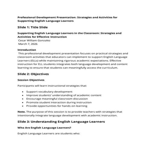 Wk 3 - English Language Learner Strategies and Activities Presentation.pptx
