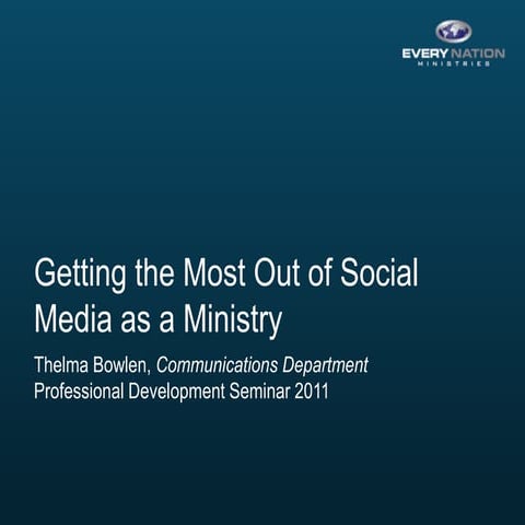 Professional Development Seminar on Social | PPT