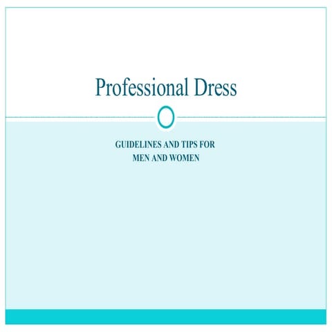 Dress Code Presentation | PPTX