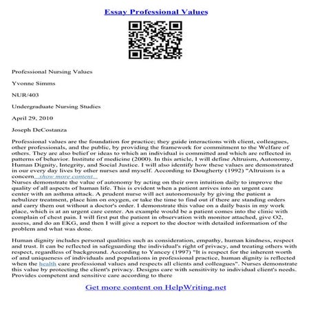 Professional Essay Writing | PDF