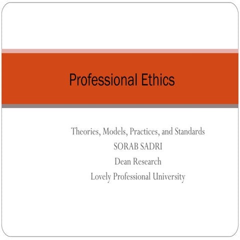 Professional ethics | PPT