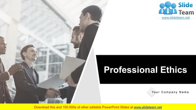 Workplace Ethics PowerPoint Presentation | PPT | Human Resources | Business