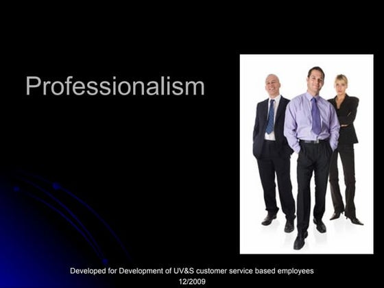 Professionalism in the work place | PPT