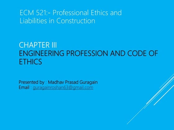 Codes of ethics | PPTX