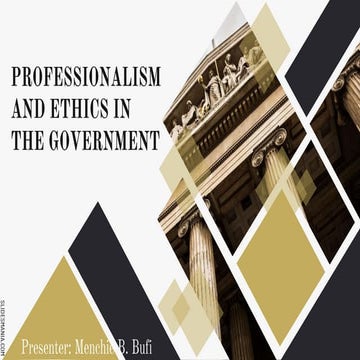 Professionalism and Ethics in the Government.pptx