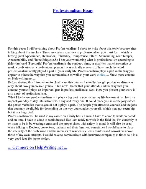 Markgraf Professional Philosophy | PDF