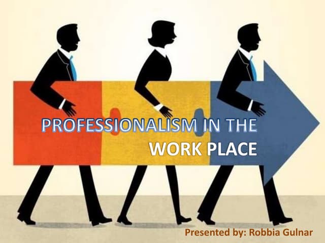 Training on professionalism in the workplace | PPTX