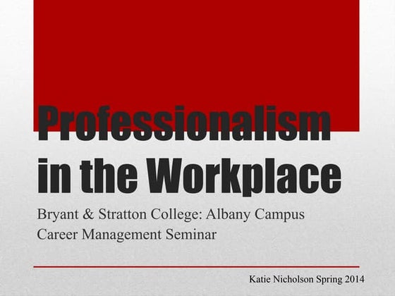 Professionalism | PPT