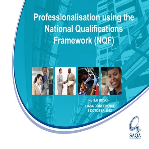 Professionalisation using the National Qualifications Framework (NQF ...