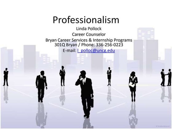 Professionalism in the Workplace | PPTX