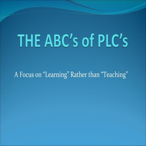 The ABC's of PLC's | PPT