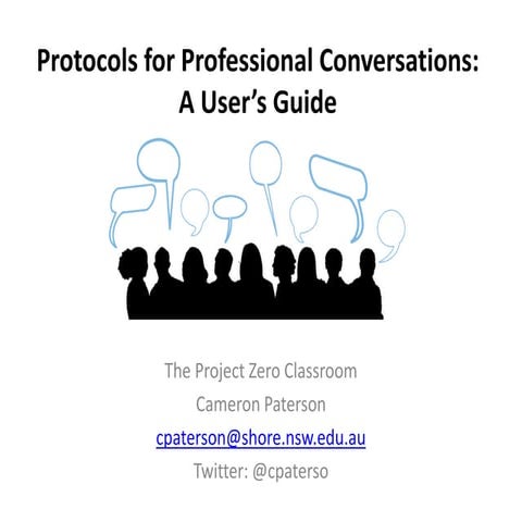 Protocols for Professional Learning Conversations | PPTX