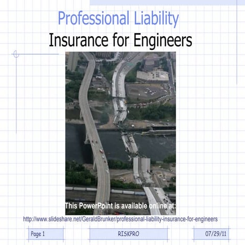 Professional liability insurance for engineers | PPT