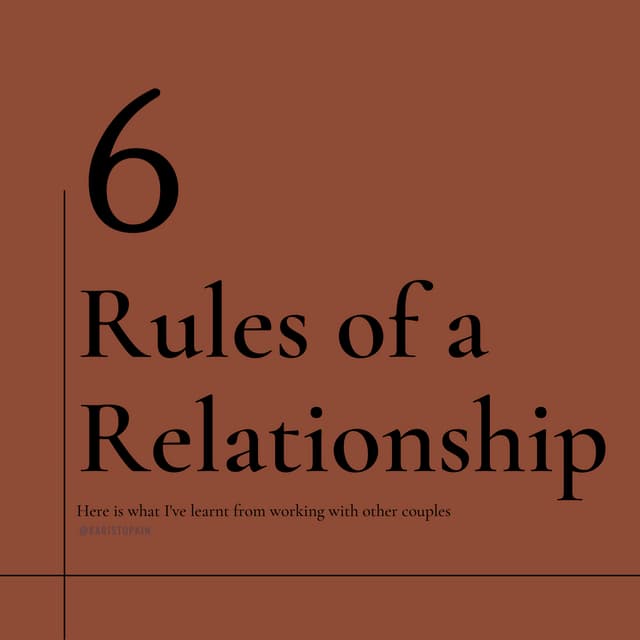 7 Rules/ Relationship Edition | PDF