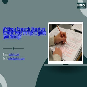 Professional Literature Review and Research Support Services by Pubrica ...