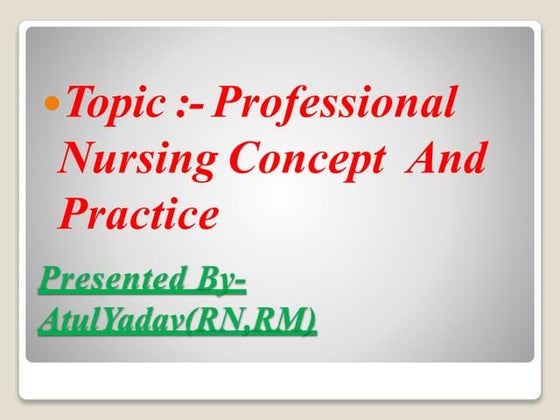 Ppt Basic Concepts In Nursing Science Powerpoint Introduction To