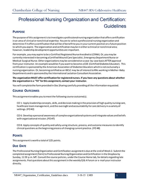 Directory of national nursing organizations | DOCX | Healthcare ...