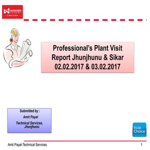 Professional plant visit jjn & sikar 02.02.2017(Amit Payal) | PPT