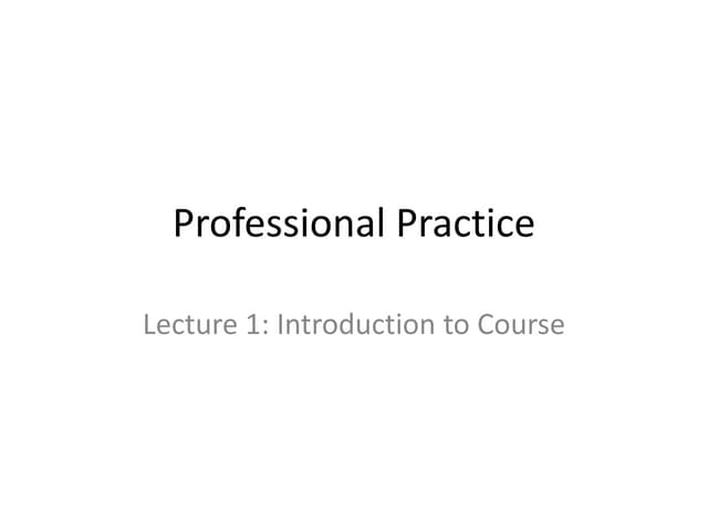 Professional code of Ethics | PPTX