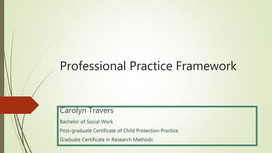 Professional Practice Framework - Edited Version | PPTX