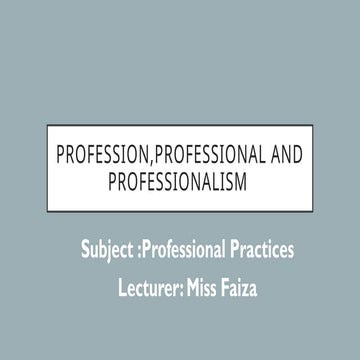 The six dimensions of professional behavior | PPTX